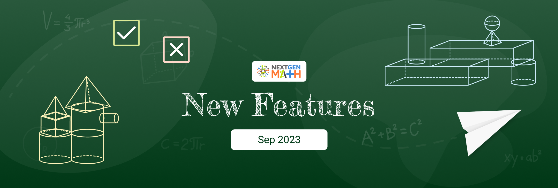 What's New on Next Gen Math – Sep 2023 – Next Gen Math