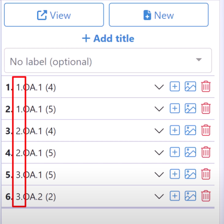 Adding stems from multiple grade levels to an assignment – Next Gen Math