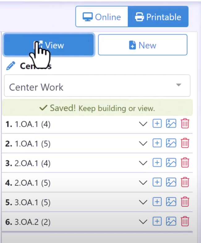Adding stems from multiple grade levels to an assignment – Next Gen Math