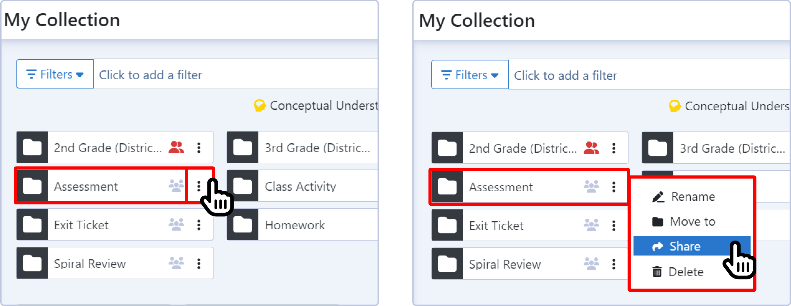 My Collection overview – Next Gen Math