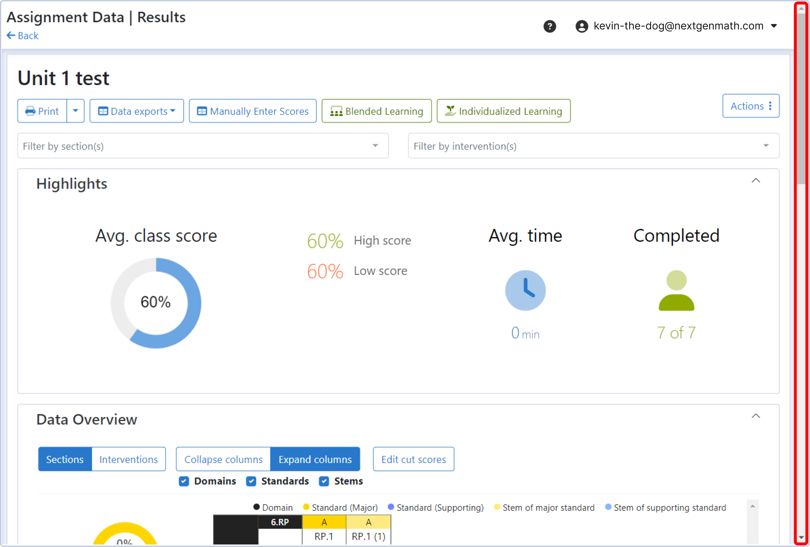 Mass reopening and restarting assignments – Next Gen Math