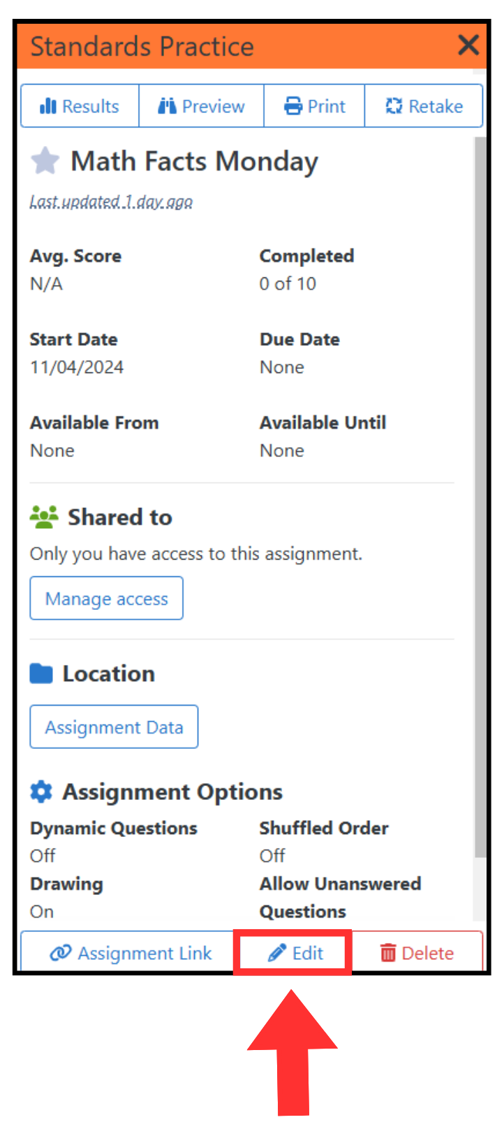 Editing an Assignment to Add a Newly Enrolled Student – Next Gen Math
